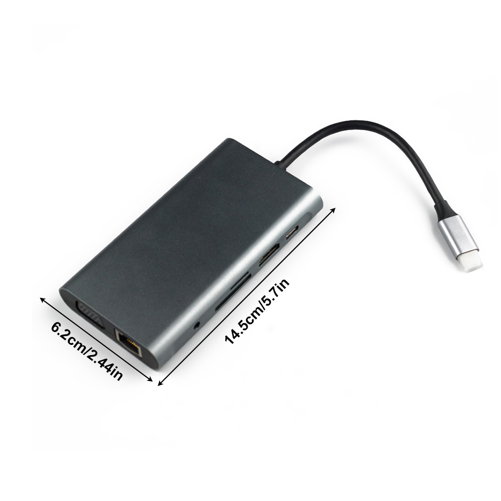 Computer Hub Type-C Usb 3.0 10-In-1 Splitter 4K Vg... – Grandado