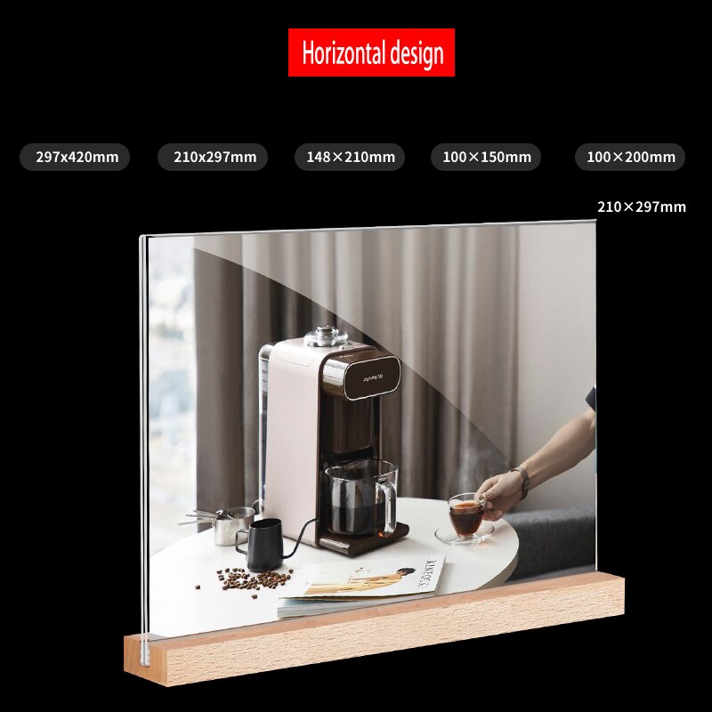 A5 Acrylic L-Style T-type Strong Table Signboard D... – Grandado