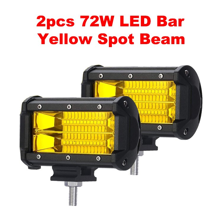 Nlpearl 5 Inch Wit Geel Spot Led Light Bar Voor Tr... – Vicedeal