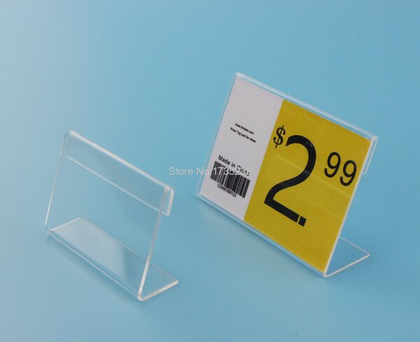 4*6CM 50 pcs L label holder acrylic label price ta... – Grandado