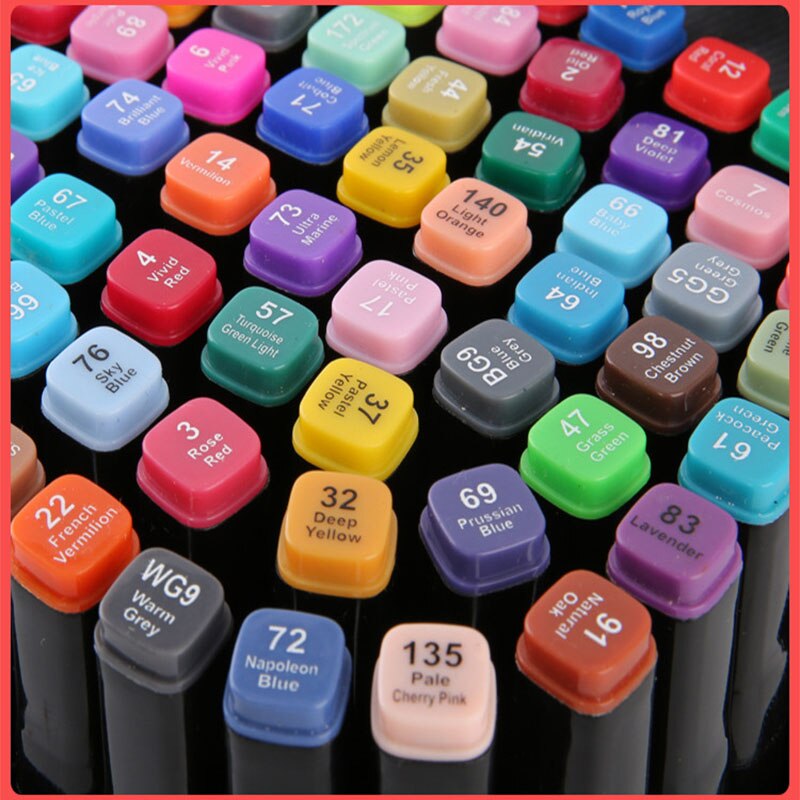 24/36 Color Markers Manga Drawing Markers Pen Alco... – Vicedeal
