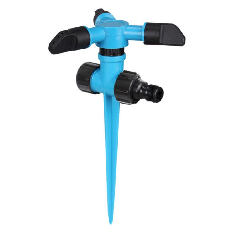 3-arm Automatic Rotating Sprinkler with Ground Rod... – Grandado