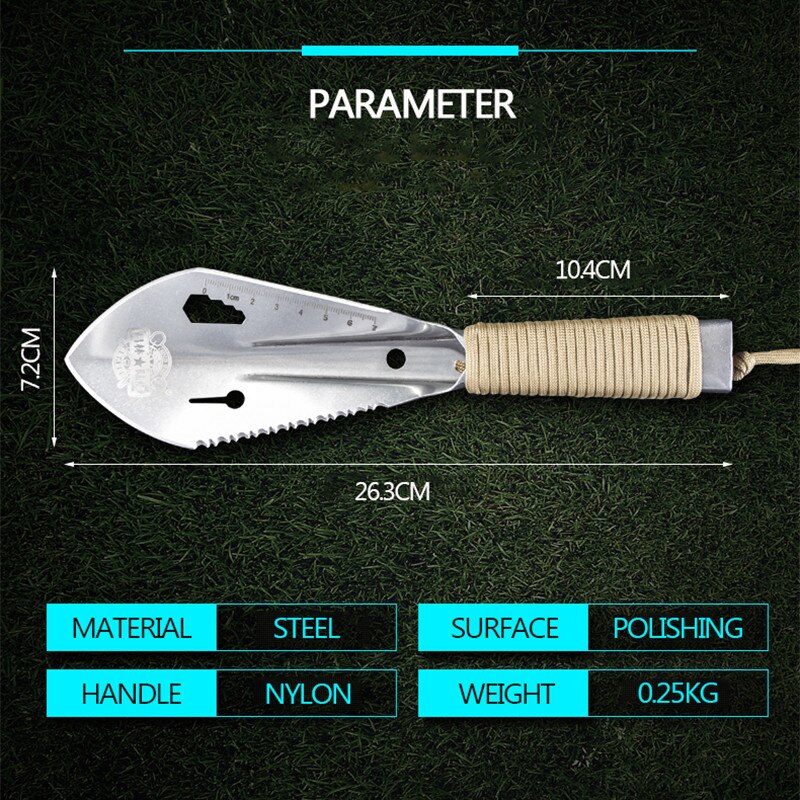 Stainless Steel Garden Shovel Spade Multi Tool Wee... – Grandado