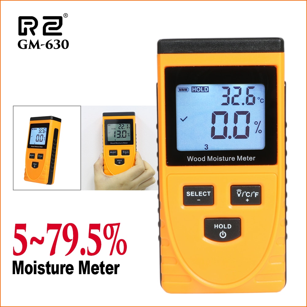 RZ Wood Moisture Meter Digital LCD Humidity Meter ... – Grandado