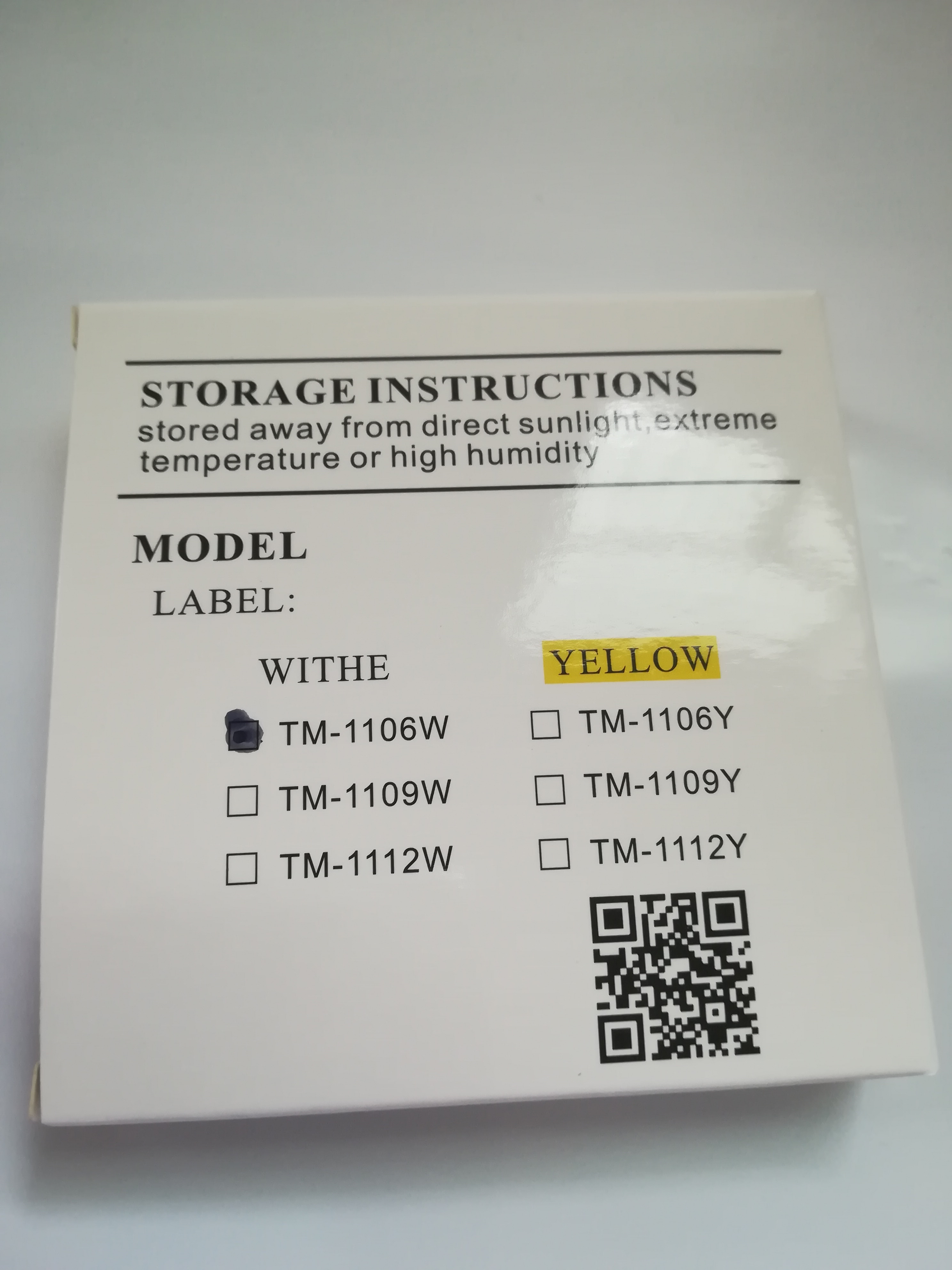 Tapes Label Cassette TM-1106W(6mm+White)For Ribbon... – Grandado