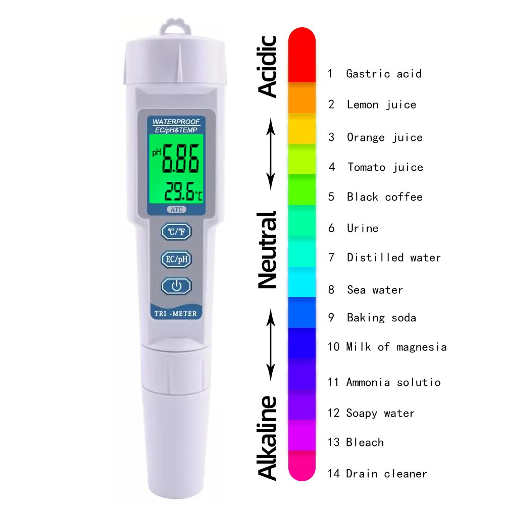 PH-983 3 In 1 Ec Temp Ph Tester Digitale Ec Meter ... – Vicedeal