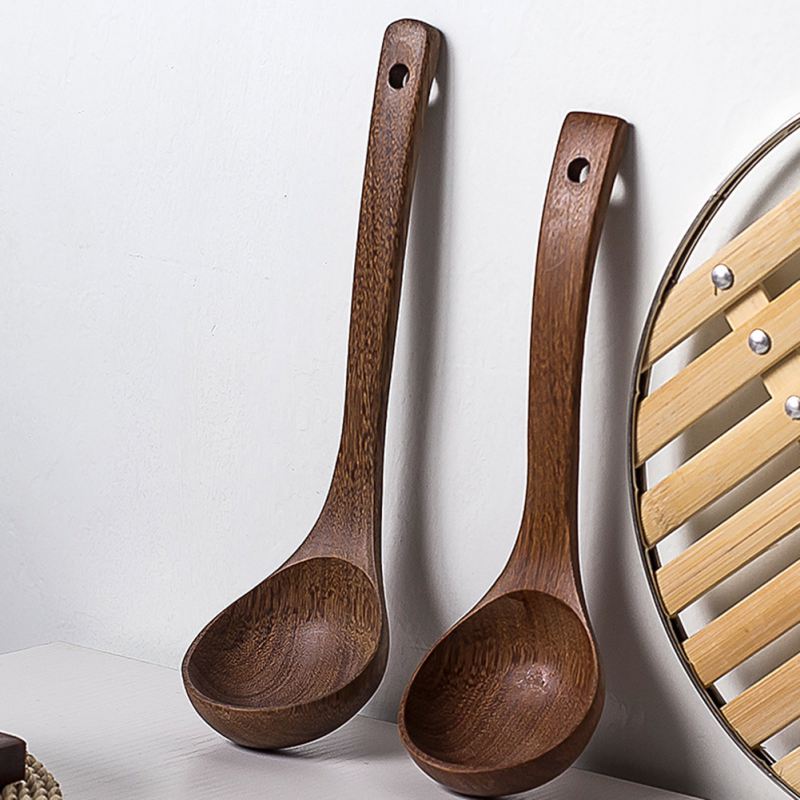 kitchen special wooden soup spoon wooden non-stick... – Grandado
