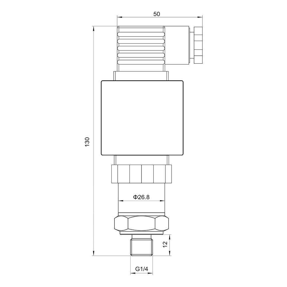 pressure transmitter with LED Display G1/4 12-36V ... – Grandado