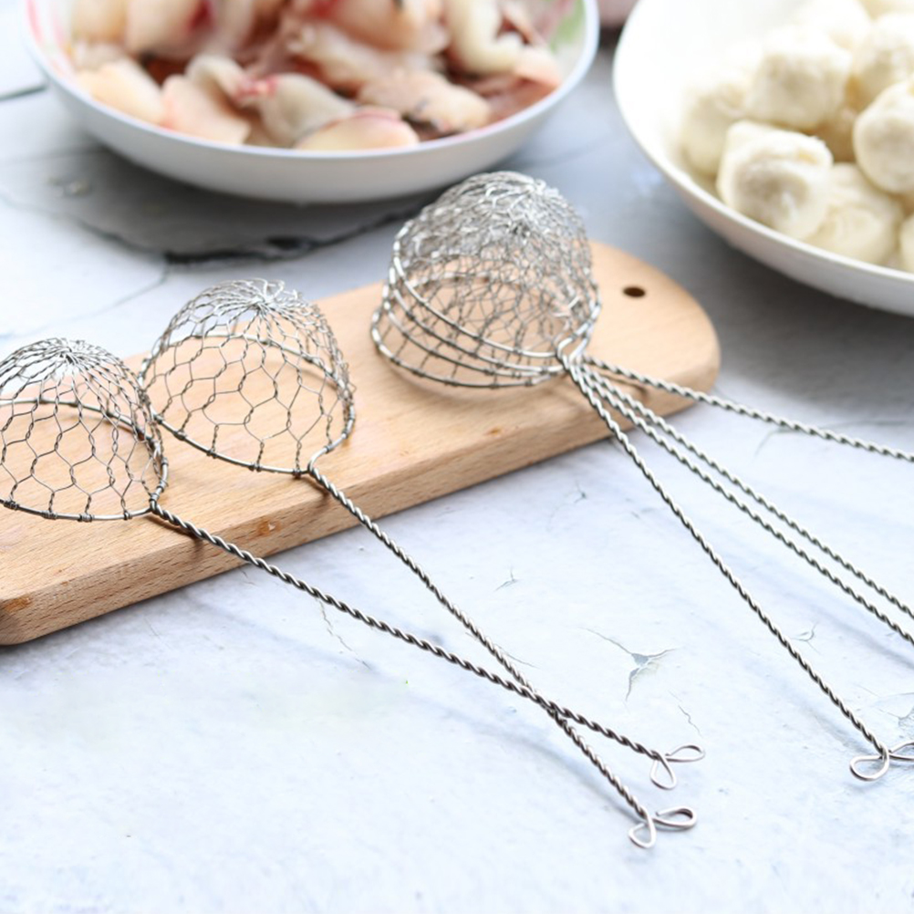 Fondue Zeef Rvs Kleine Ronde Pot Zeef Met Lange Ha... – Vicedeal