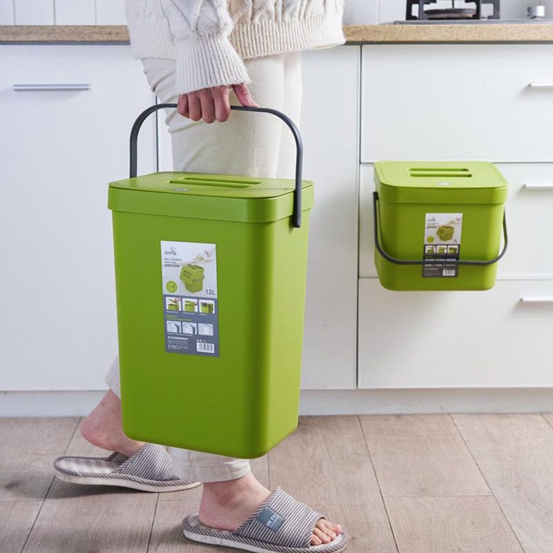 Trash Bin Wall Mounted Trash Can Punch Free Hangin... – Vicedeal