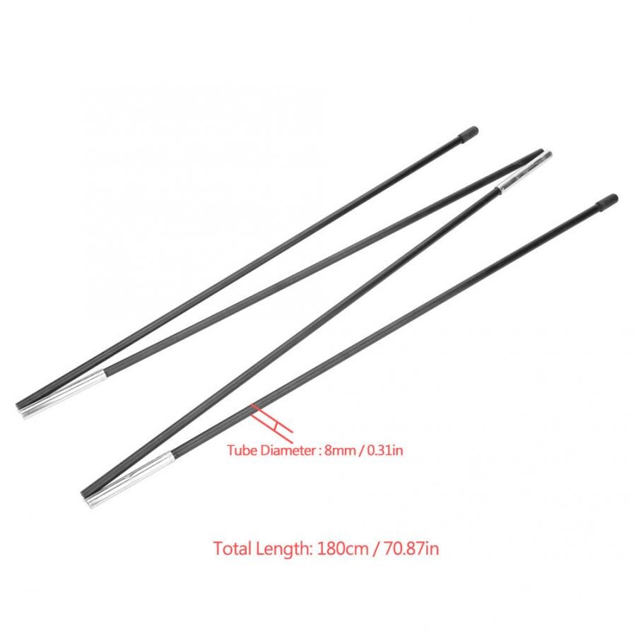 Durable Fiberglass Camping Tent Pole Bars for Doub... – Grandado