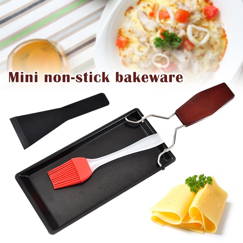 Mini Kaas Grill Pan Met Massief Houten Handvat Non... – Grandado