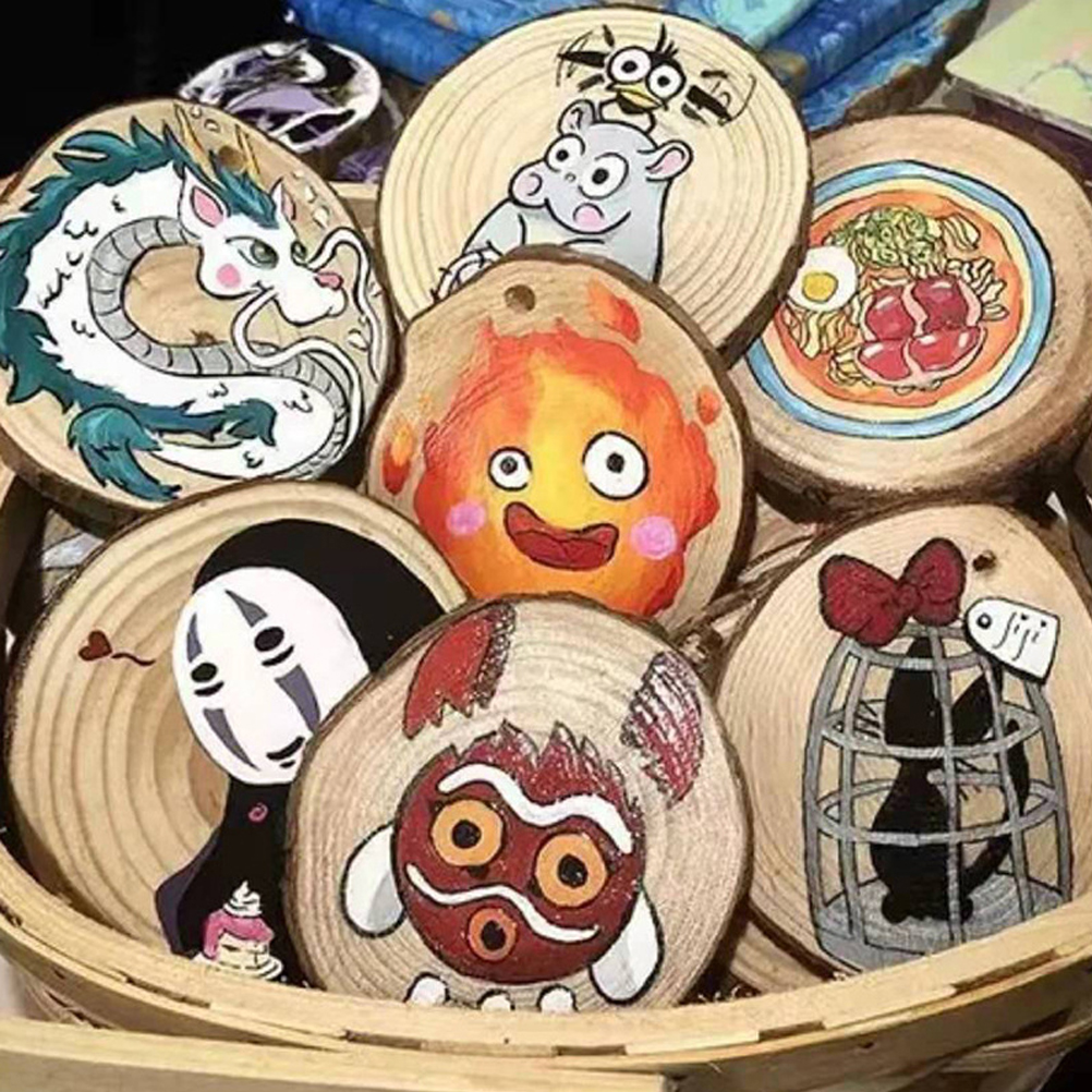 10Pcs Christmas Wood Log Circle Wood Discs DIY Cra... – Grandado