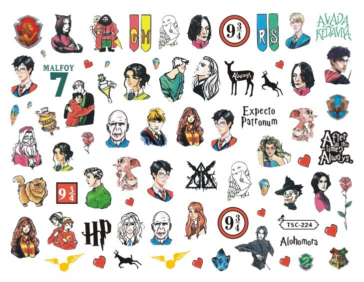 TSC-192 Hp Serie Magico 3d Nail Art Stickers Decal... – Vicedeal