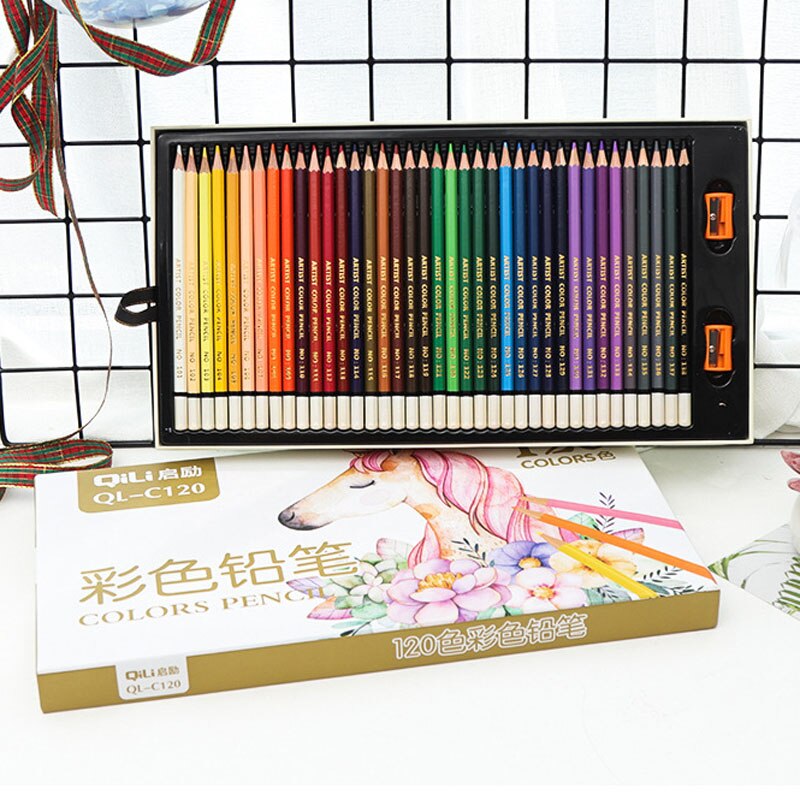 120 professionele gekleurde potloden tekening Olie... – Grandado