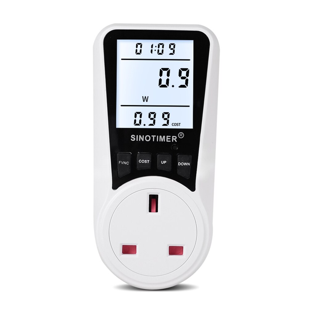 Digital LCD Power Meter Wattmeter Socket Wattage M... – Grandado