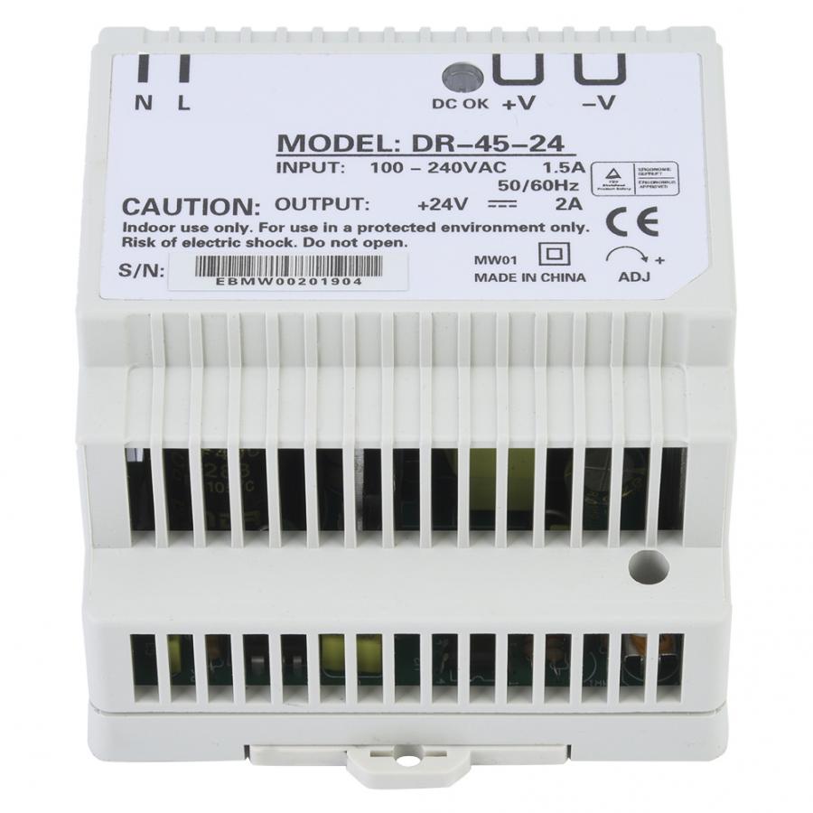 DR-45-24 45 W Enkele Uitgang 24 V Din-Rail Voeding... – Grandado