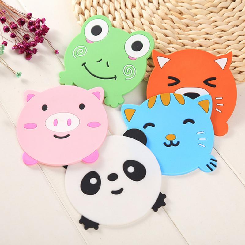 1Pcs Cartoon Animal Shape Silicone Coaster Coffee ... – Grandado