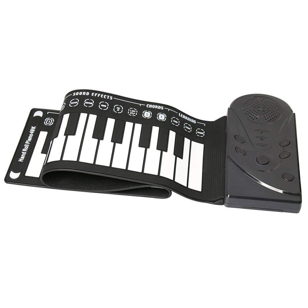 Electronic Hand Roll Keyboard Piano 49 Key Kids Ed... – Grandado