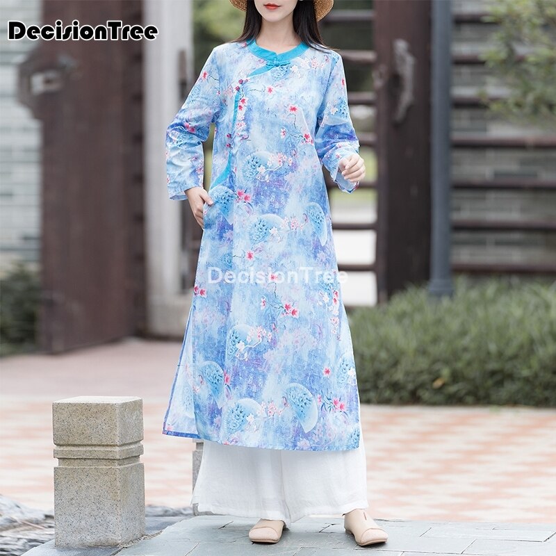 chinese dress cheongsam qipao floral print qipao r... – Grandado
