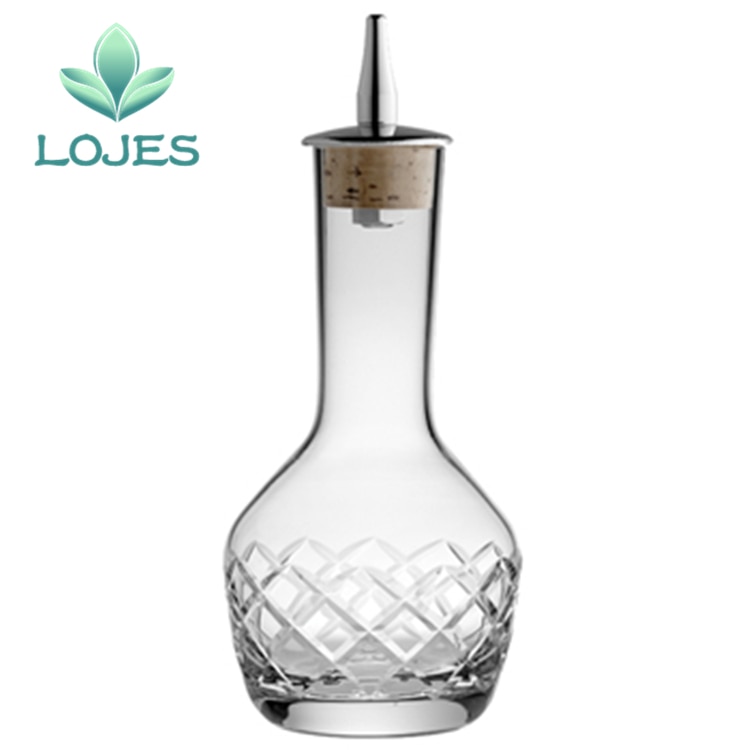 Beveled Dash Bottle 90ml Bitter Bottle Glass Liquo... – Grandado