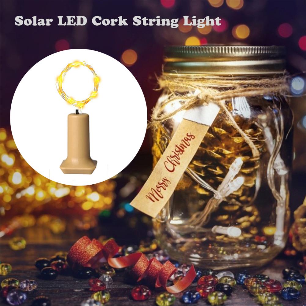 Solar Energy Cork Wine Bottle Light DIY Christmas ... – Grandado