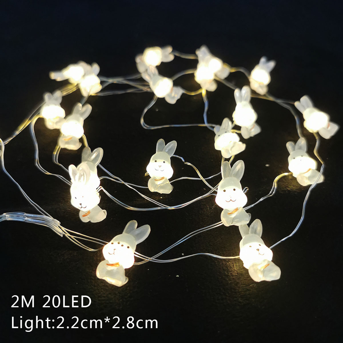 Pasen Party Led Light String Bunny Ester Konijn Li... – Vicedeal