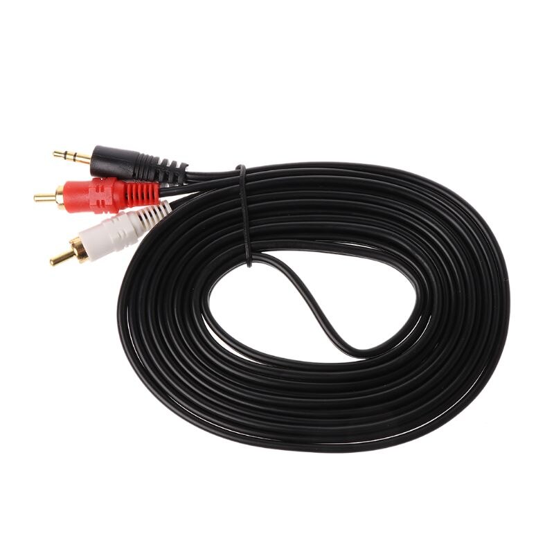 3M 3.5Mm Audio Male Naar 2 Rca Male Stereo Muziek ... – Grandado
