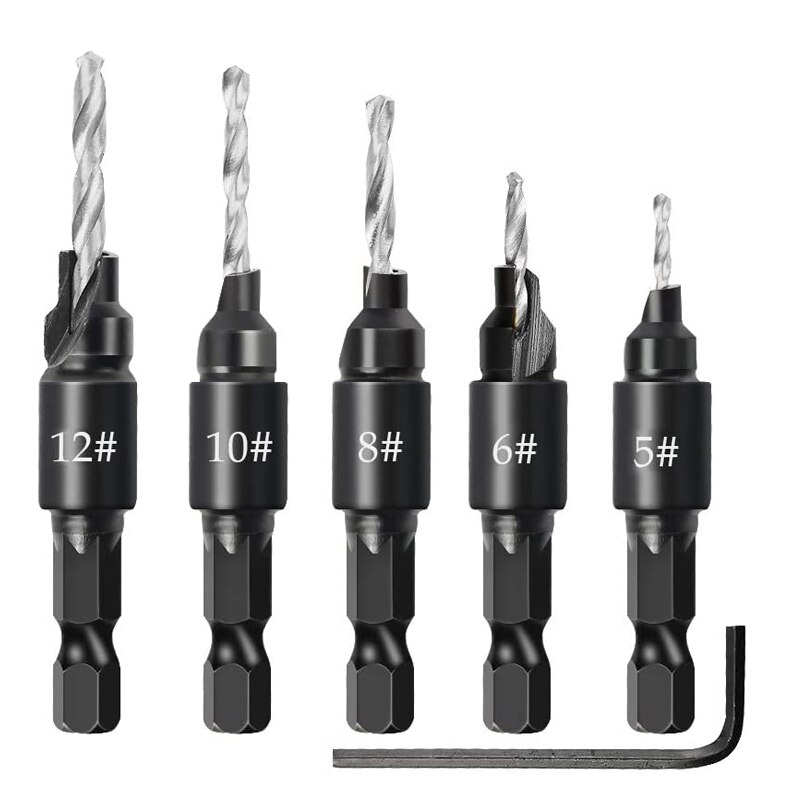 6Pcs Senker Bohrer Holz Bohrer Bit Set Bohren Pilo... – Vicedeal