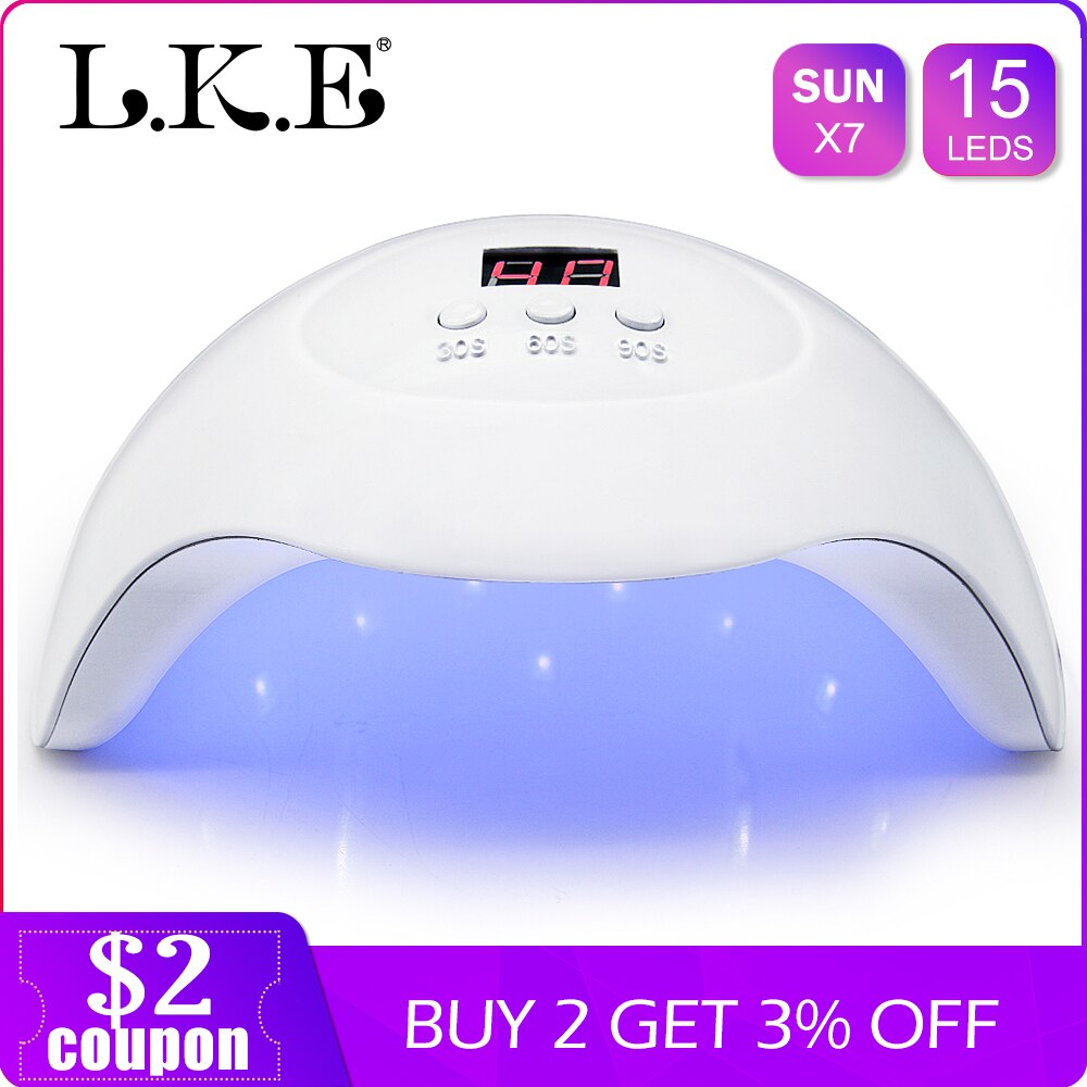 Lke Sunx 48/54W Uv Lamp Led Nail Lamp Nail Droger ... – Grandado