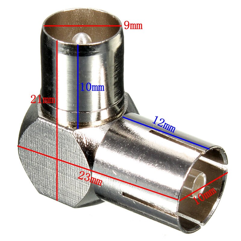 Aluminium Alloy 90 Degree Right Angled TV Cable Co... – Grandado