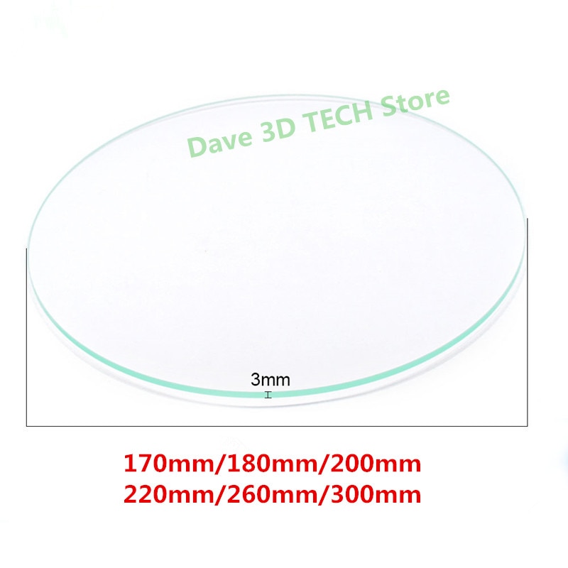 3D printer Round Shape frosted Borosilicate glass ... – Vicedeal