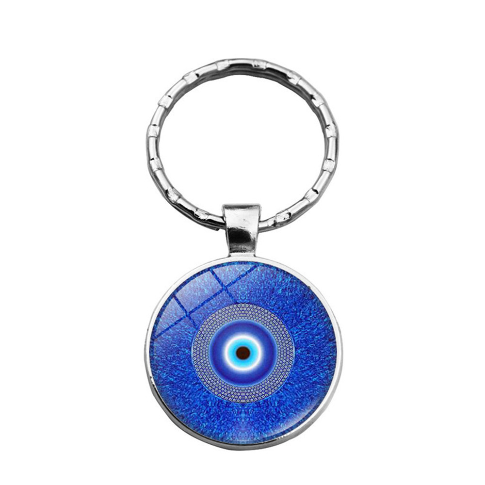 Beautiful Blue Evil Eye Religious Photo Round Glas... – Grandado
