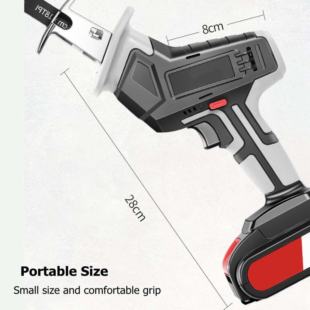18V Cordless Reciprocating Saw Lithium Battery Woo... – Grandado