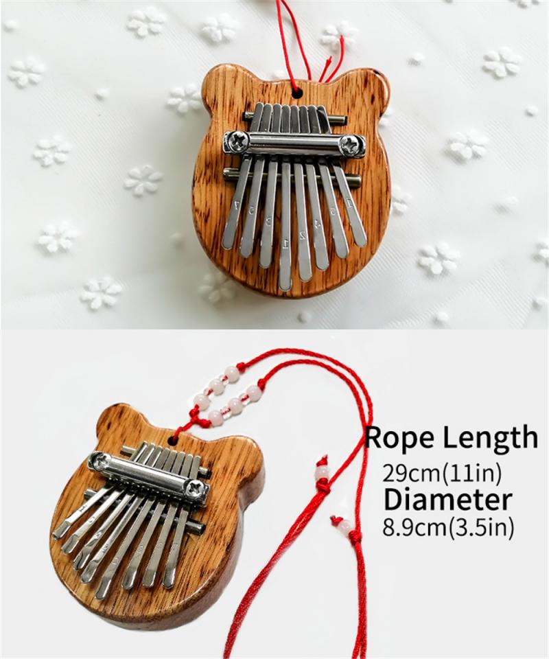 8 Keys Mini Kalimba Exquise Vinger Duim Piano Mari... – Grandado