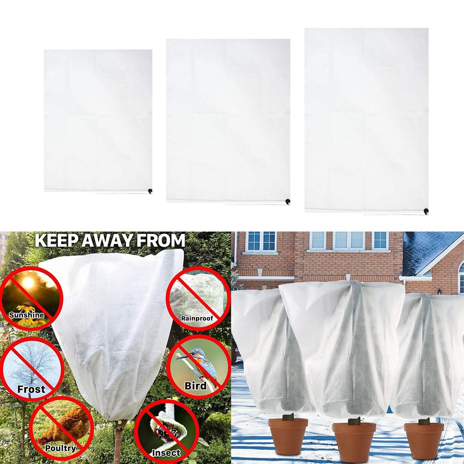 3pcs Heavy Duty Frost Protection Jacket Plant Warm... – Grandado