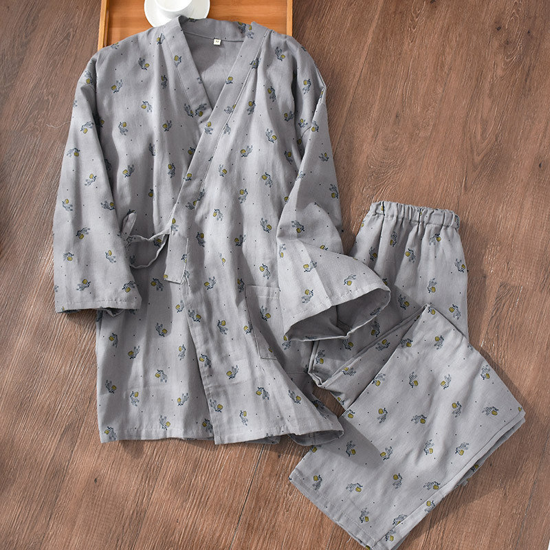 Japanse Losse Kimono Paar Pyjama Sets Katoen Gaas ... – Grandado