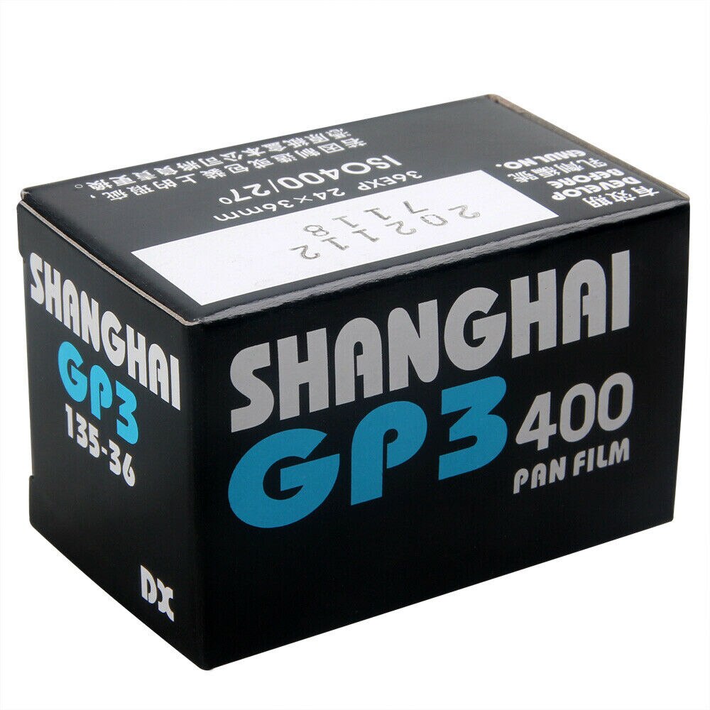 Shanghai GP3 36EXP 135/35mm Roll Film ISO 400 Blac... – Grandado