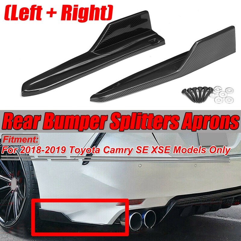 AU04 -2X Car Rear Bumper Splitters Lip Diffuser Ap... – Vicedeal