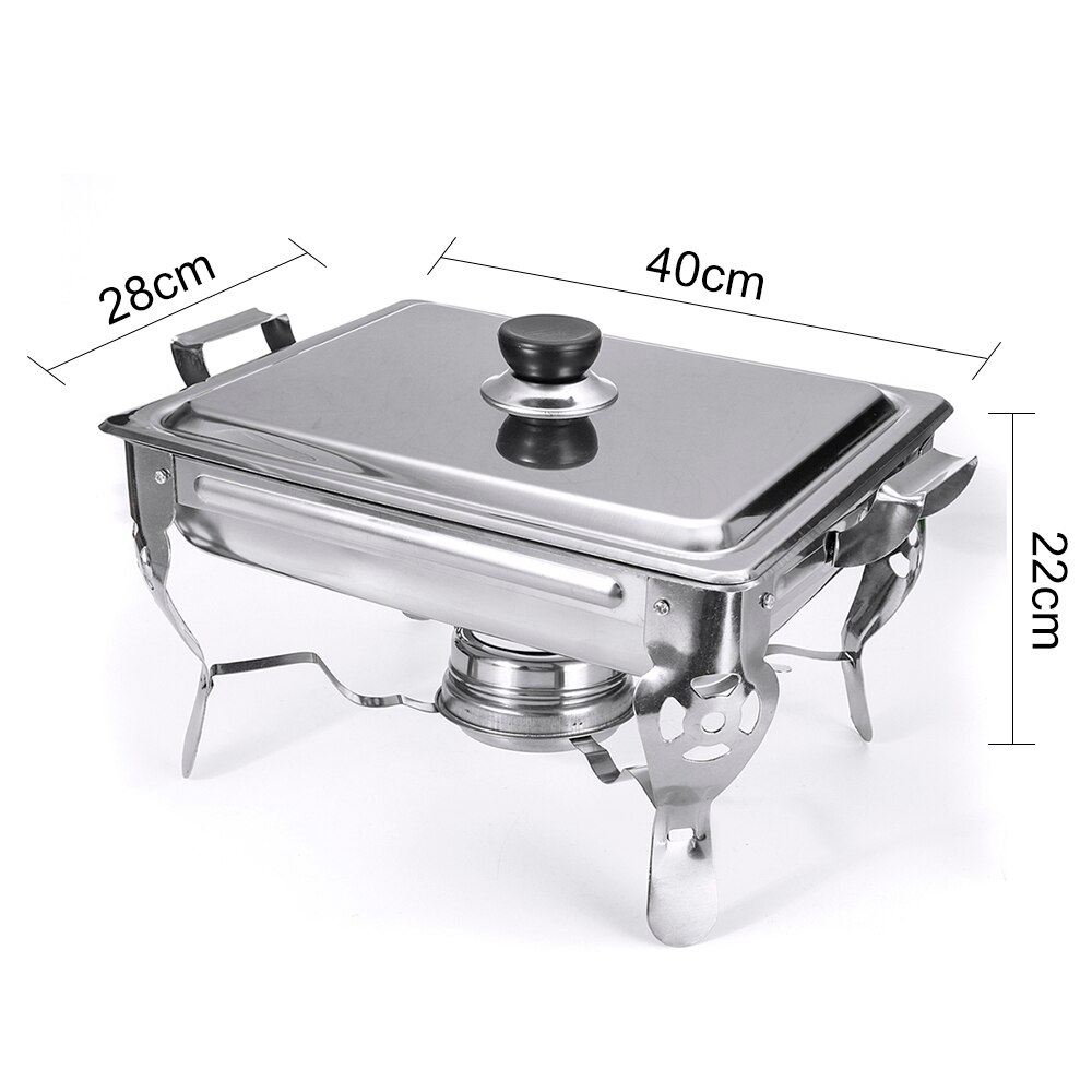 6L Stainless Steel Square Buffet Stove Chafing Dis... – Grandado