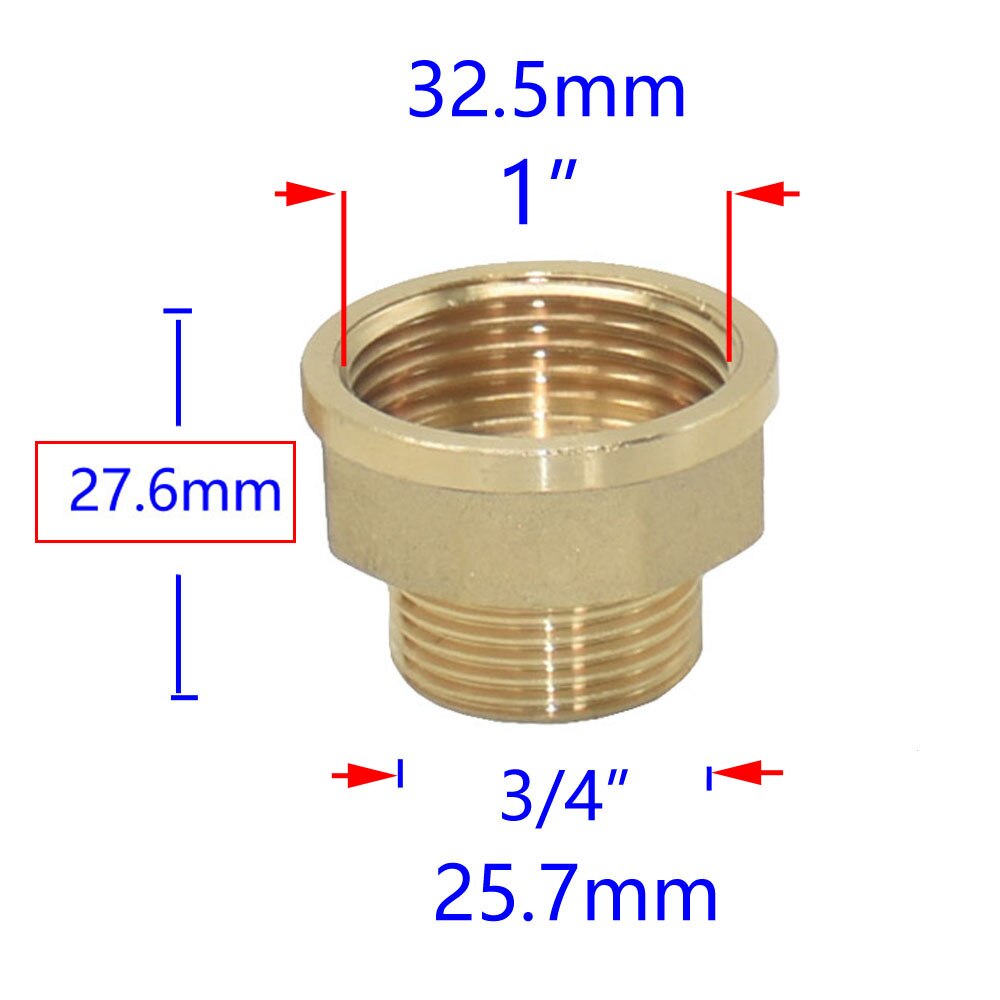 Messing Mannelijke 1/2 3/4 1 Inch Vrouwelijke Schr... – Grandado