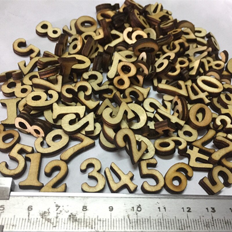 50pcs 0-9 Wooden Alphabet Letters Shapes Scramble ... – Grandado