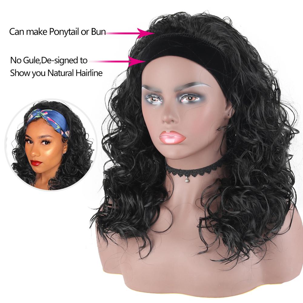 Synthetic Long Body Wave Headband Ponytail for Bla... – Grandado