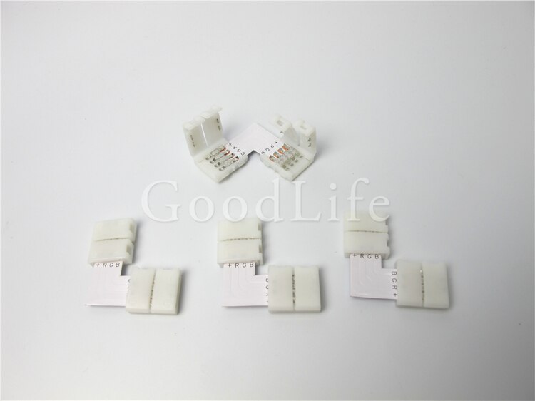 5pcs 4 pin LED Connector L Shape For connecting co... – Vicedeal