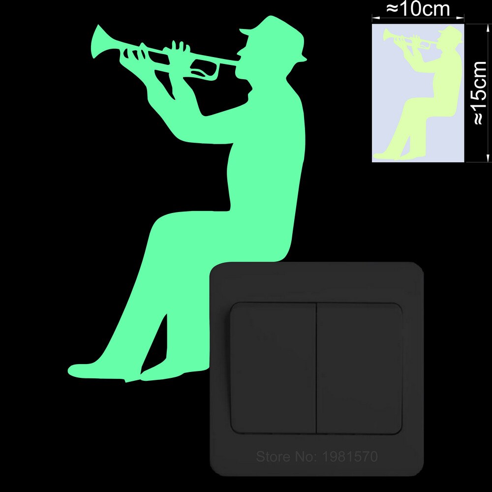 Glow Music Stickers Kids Room Wall Switch Fridge D... – Grandado