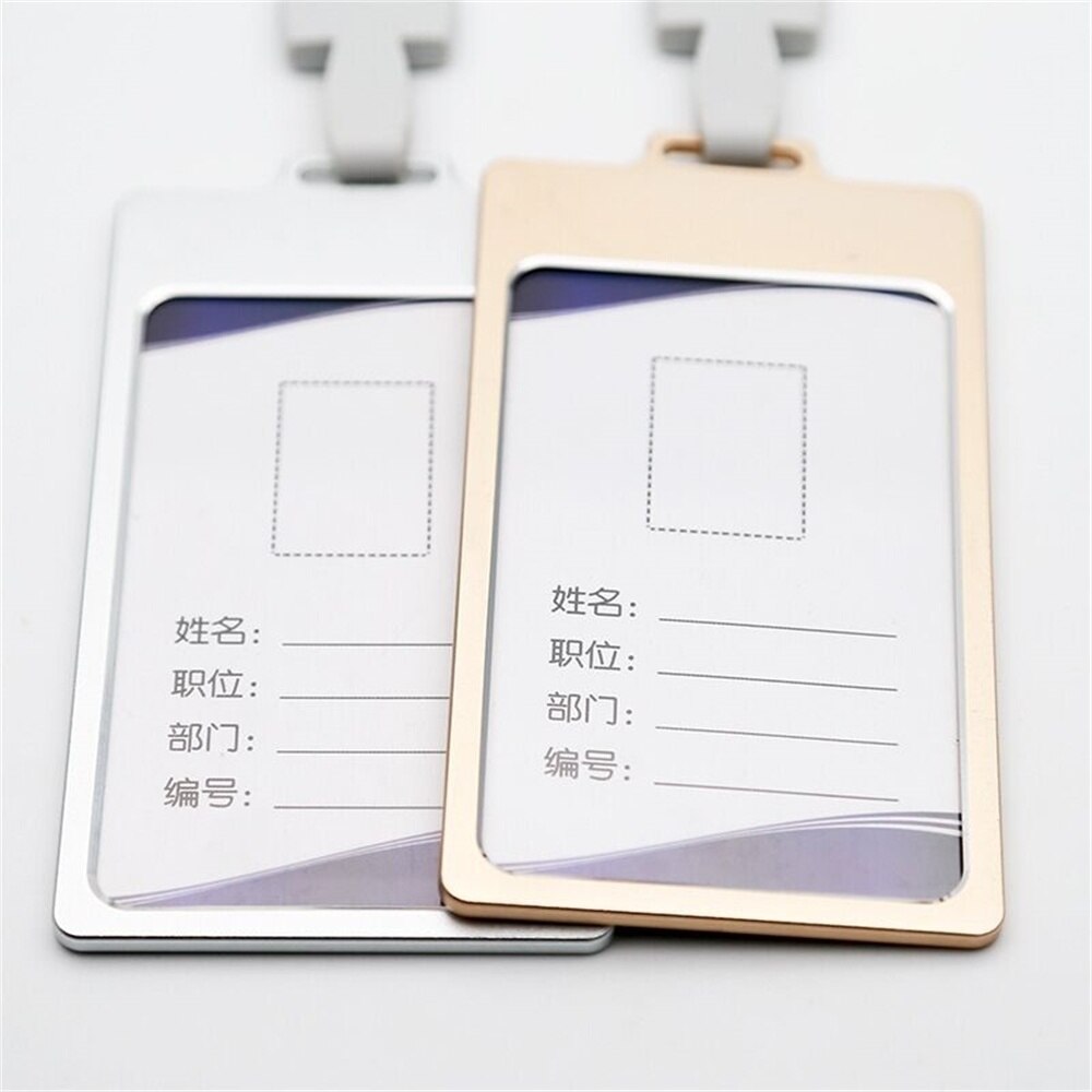 Aluminium Alloy Work Id Card Badge Holder With Lan... – Grandado