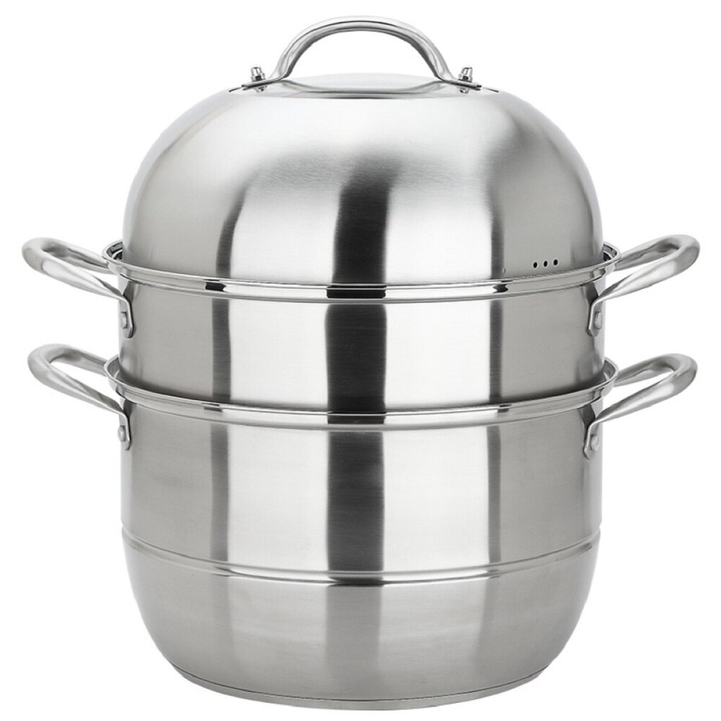 Premium 3 Tier Stainless Steel Steamer Set Steam P... – Grandado