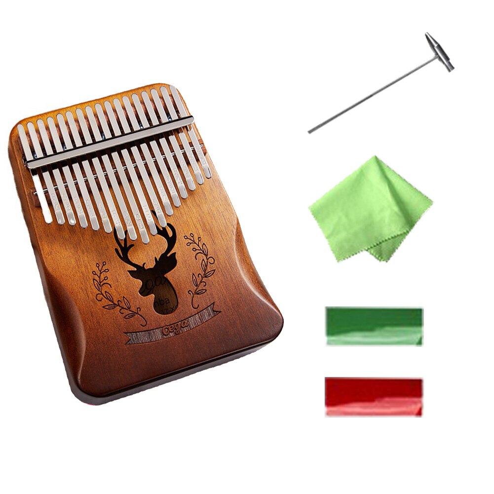 Kalimba 17 Key Mahogany Thumb Piano Mbira Musical ... – Grandado