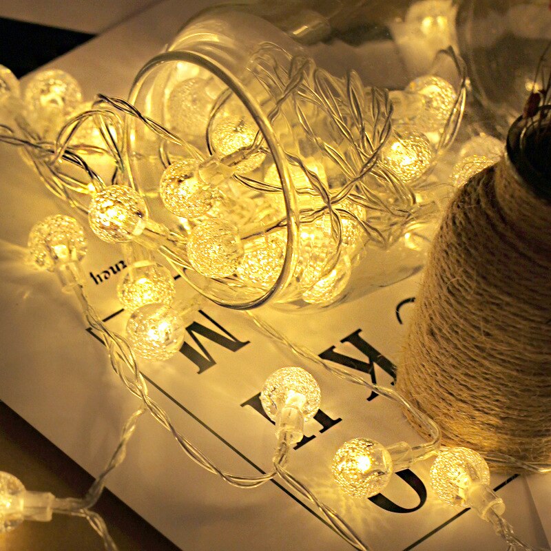 Led Lights Bubble Ball Lamp String Fairy Lighting ... – Grandado