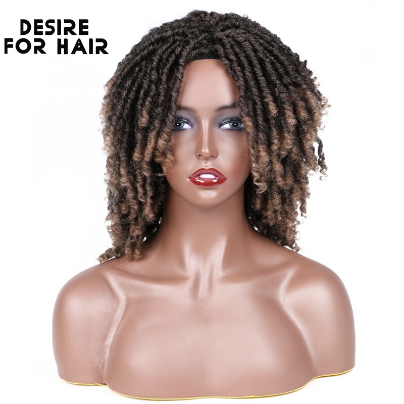 Desire for hair dreadlocks wig for men short curly... – Vicedeal